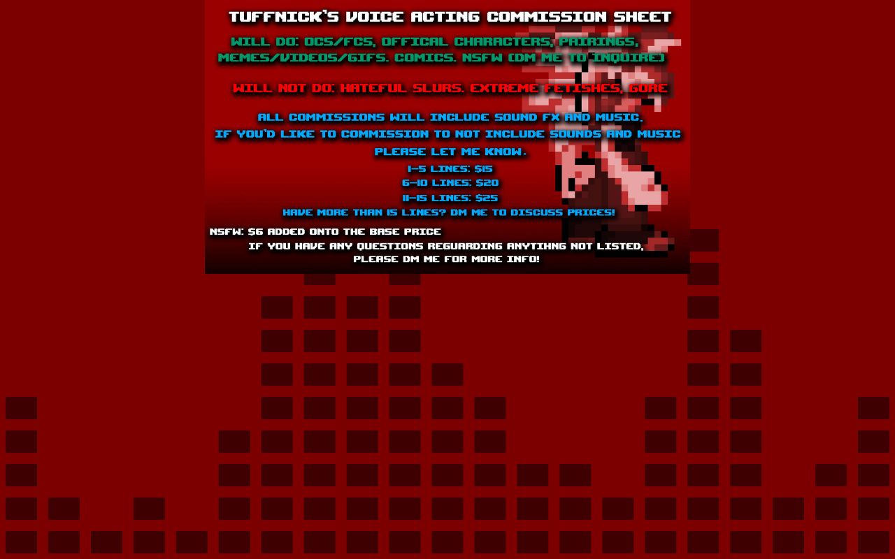 TuffNick's Voice Over Commissions